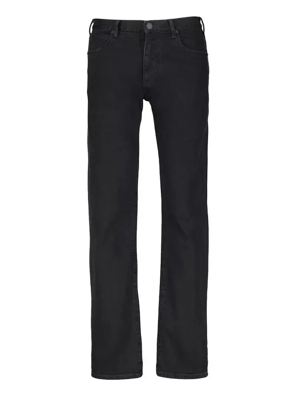 Emporio Armani Logo Plaque Jeans - Black