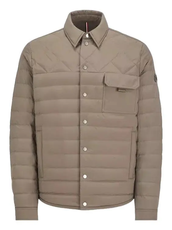 Moncler Padded Down Shacket - Forest Green