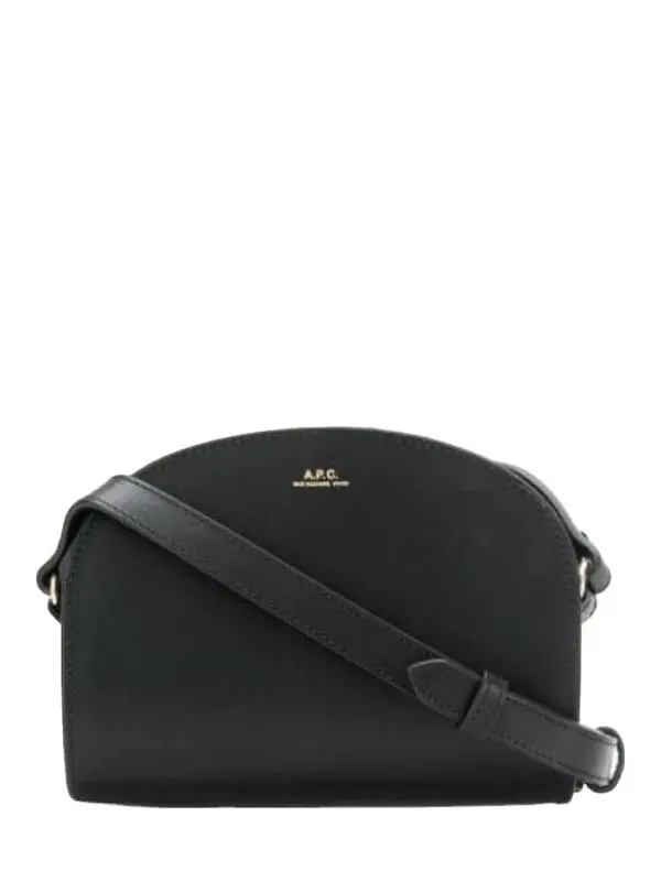 A.p.c. Demi Lune Mini Crossbody Bag - Black
