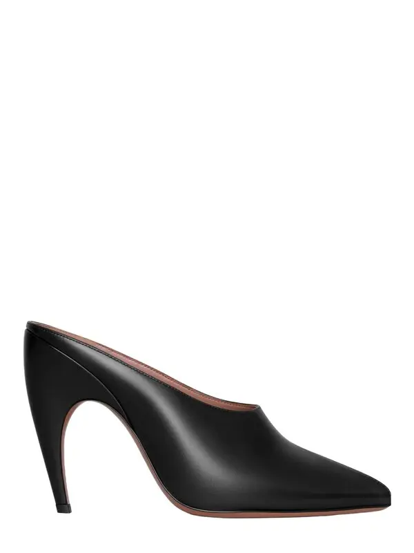 Alaïa Shark Heeled Mules - Black