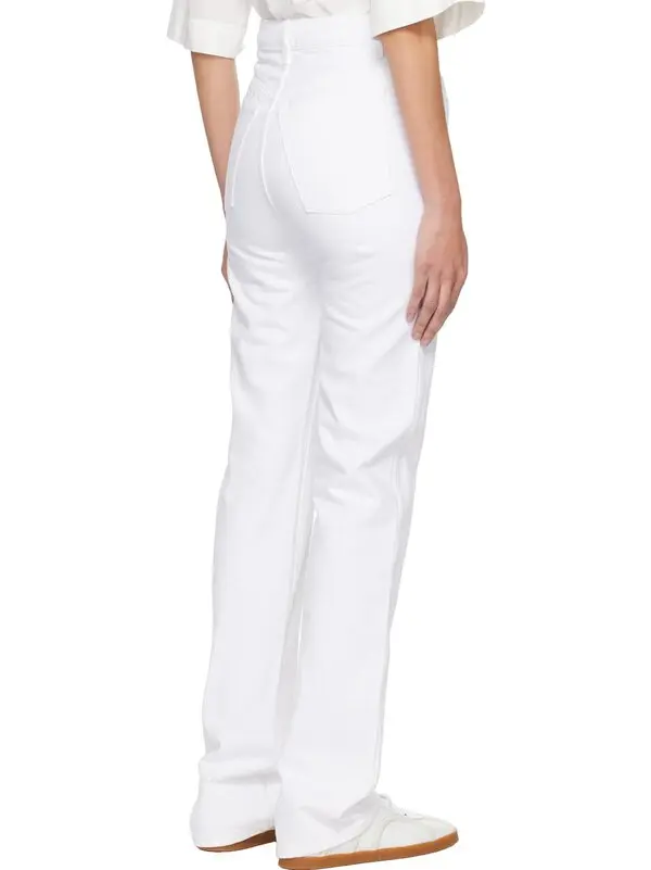 Khaite Slight Flared Jeans - White