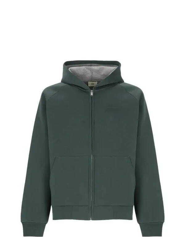 AUTRY Zip-up Hoodie With Kangaroo Pocket - Black