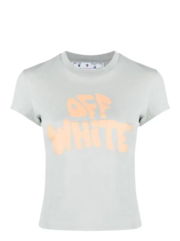 Off-White Logo-print Cotton T-shirt - White