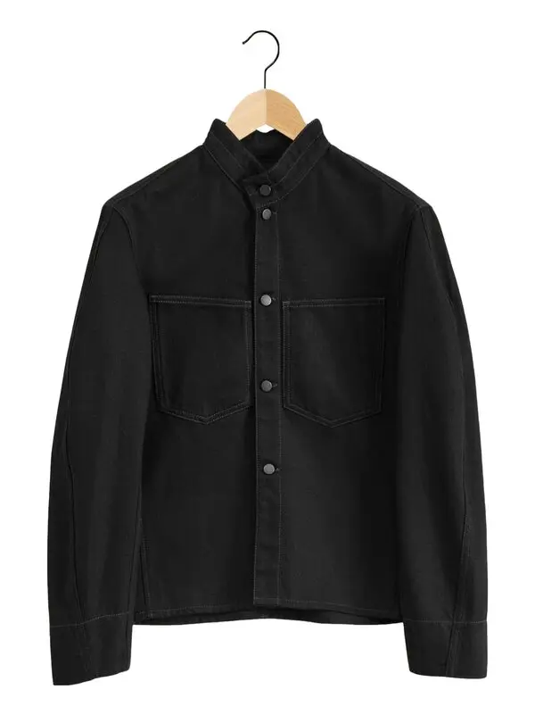 LEMAIRE Long Sleeve Denim Jacket - Black