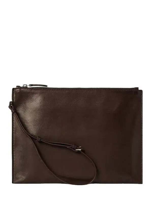 THE ROW Wristlet Clutch - Black