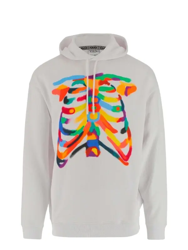 MARCELO BURLON COUNTY OF MILAN Rib Cage Hoodie - White