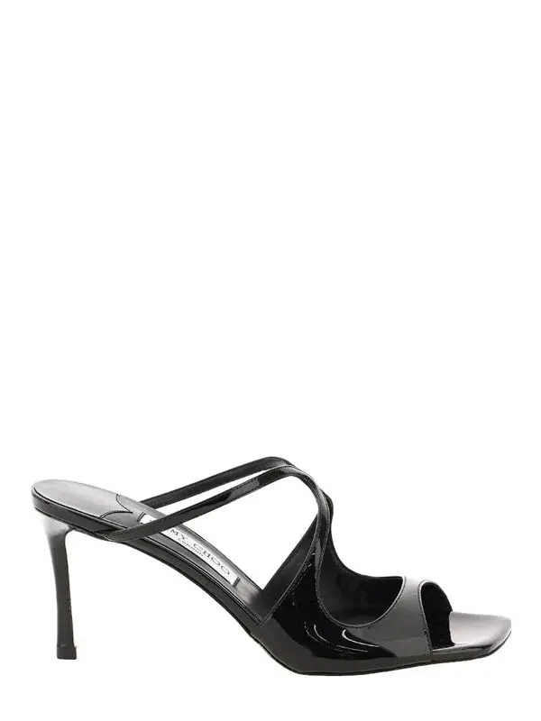 JIMMY CHOO Anise 75 Mid Heeled Sandals - Black