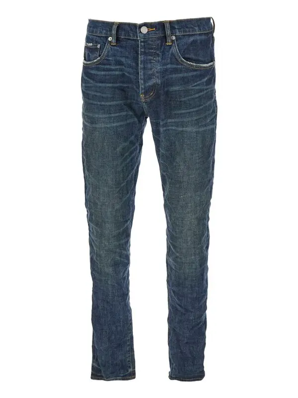 PURPLE BRAND Stonewashed Skinny Jeans - Blue