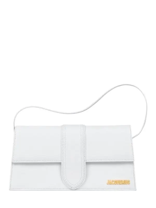 Jacquemus Le Bambino Long Leather Shoulder Bag - White
