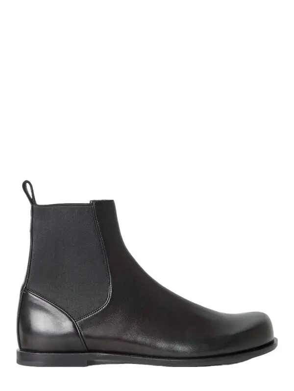 Fendi Nappa Leather Chelsea Boots - Black