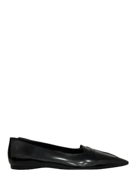 THE ROW Pointed-toe Ballet Flat - Black