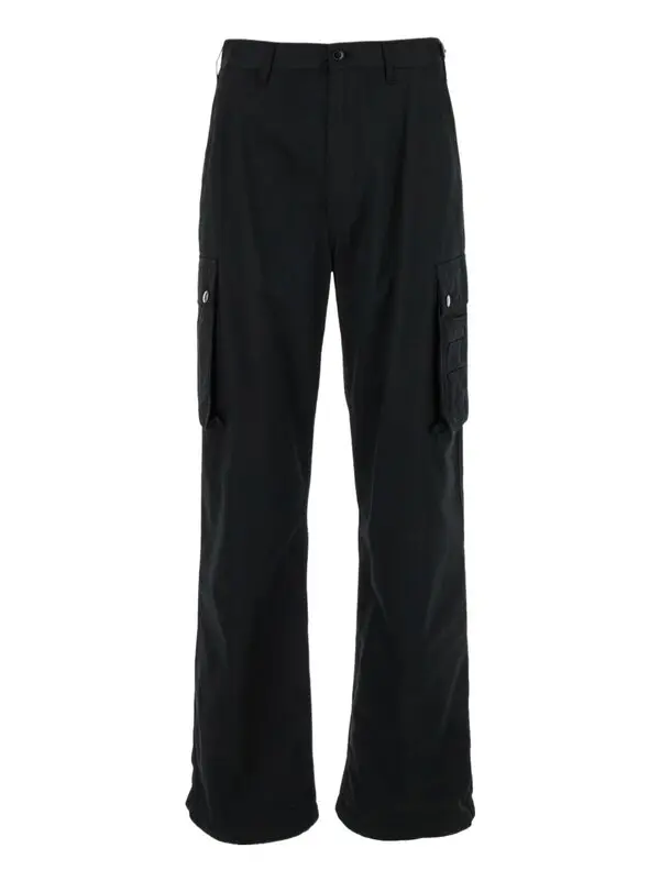 Celine Cotton Linen Cargo Pants - Black