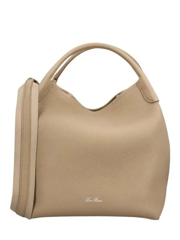 Loro Piana Large Bale Leather Tote Bag - Nude