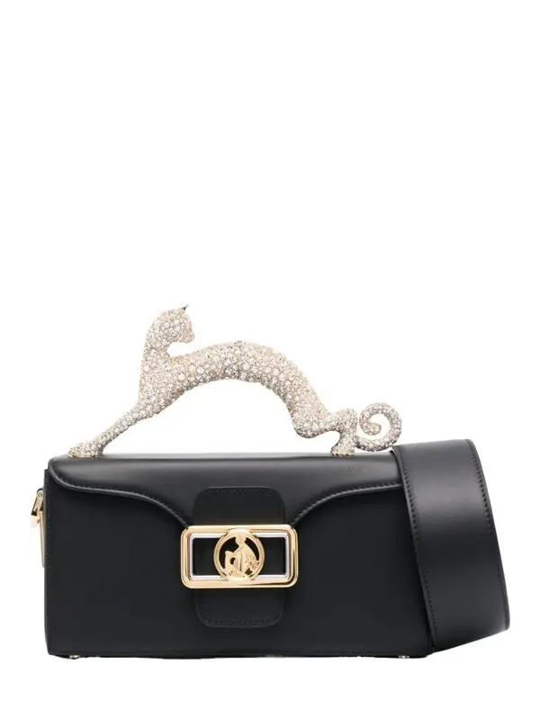 LANVIN Embellished Cat Top Handle Bag - Black