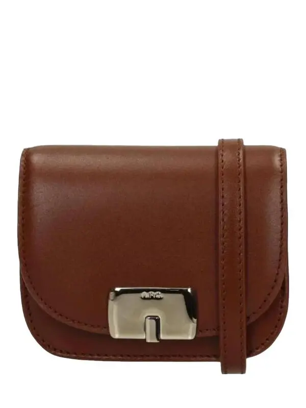 A.p.c. Leather Crossbody Bag - Brown