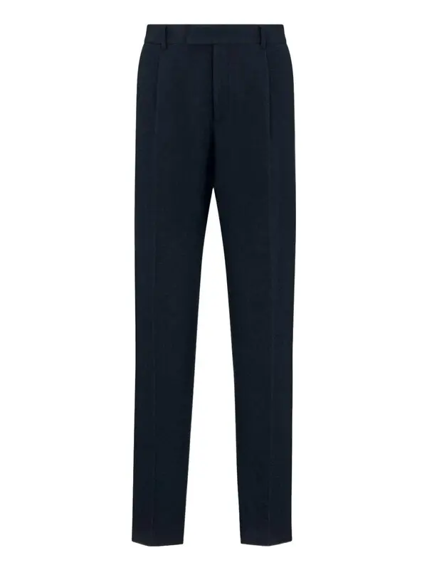 Dior Classic Straight-cut Tailored Trousers - Blue