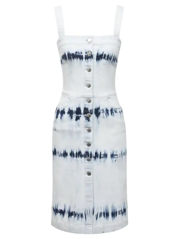 Stella McCartney Sleeveless Denim Dress - White