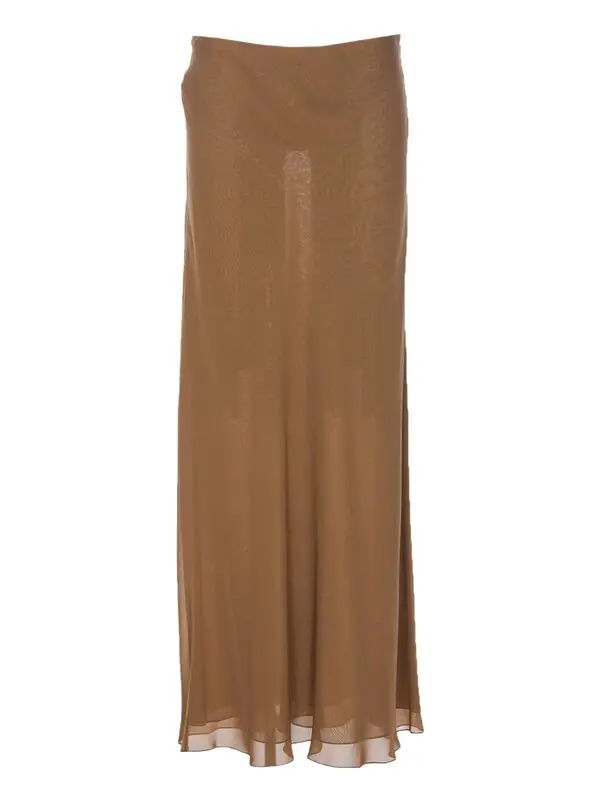 Khaite Mauva A-line Maxi Skirt - No