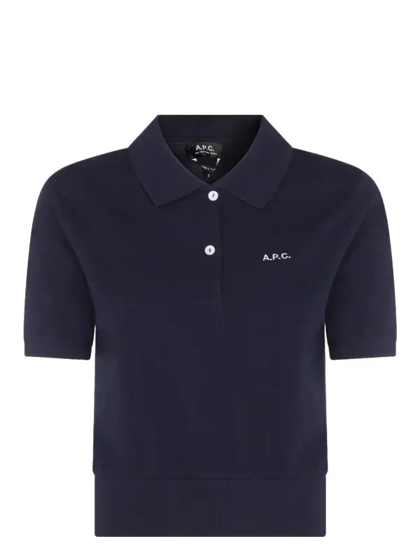 A.p.c. Short Sleeve Polo Shirt - Black