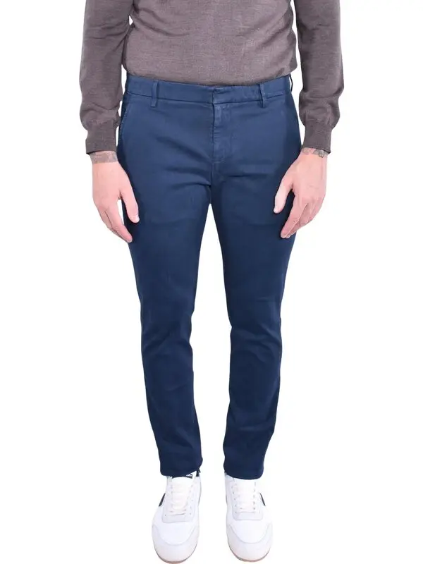 DONDUP Navy Tailored Pants - Blue