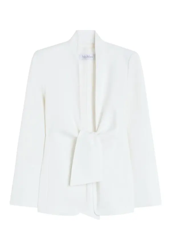 Max Mara Ghiotto Twist Detailed Blazer - White
