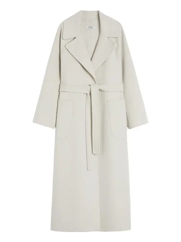 Max Mara Doris Belted Long-sleeved Coat - Ivory