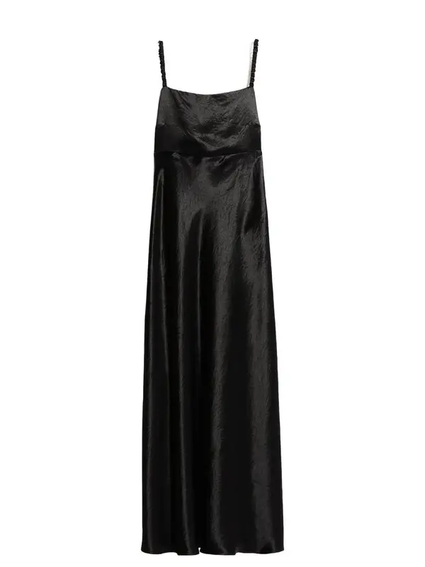 Max Mara Sleeveless Square Neck Maxi Dress - Black
