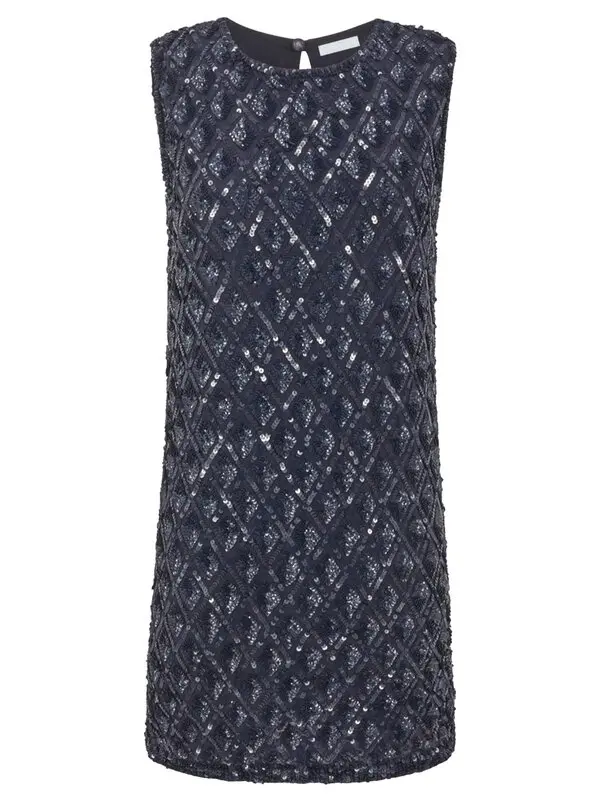 P.a.r.o.s.h Sequin Mini Dress - Blu