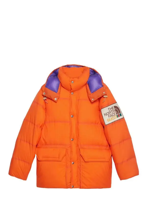 Gucci The North Face X Joint Series Down Jacket - Orange