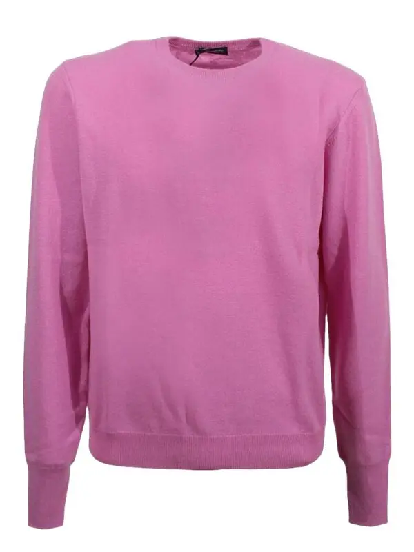 DRUMOHR Crew Neck Knitted Sweater - Pink