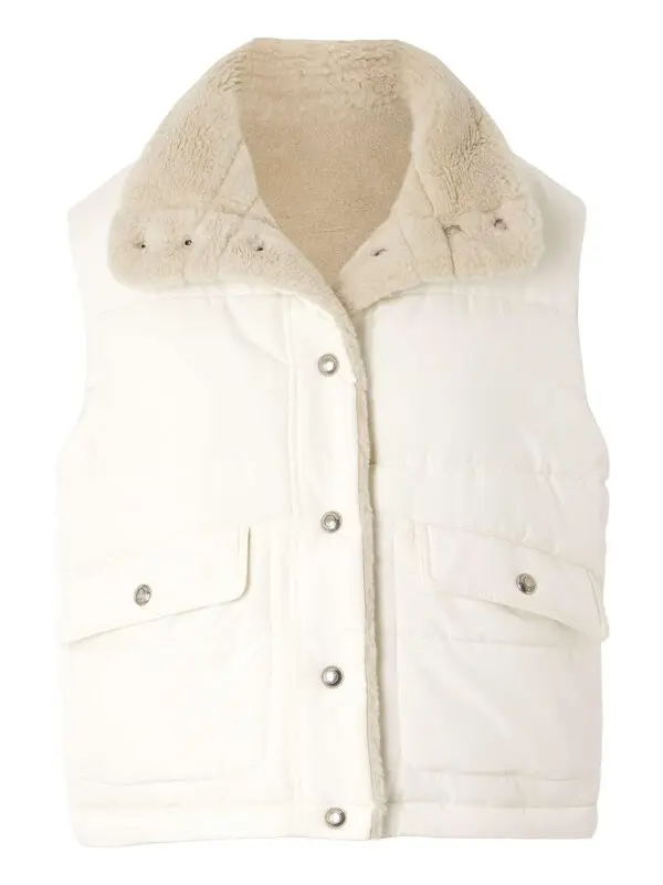 Loro Piana Leone Quilted Shell Vest - White