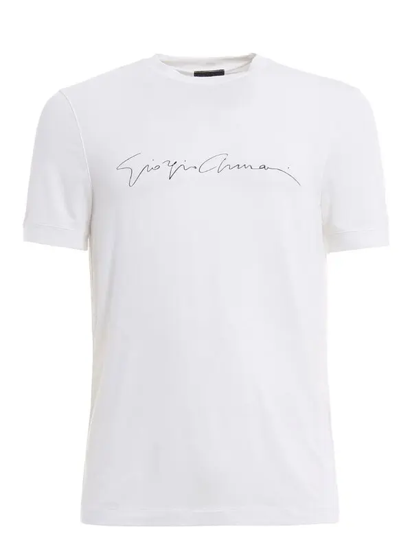 Giorgio Armani Logo Detail T-shirt - White