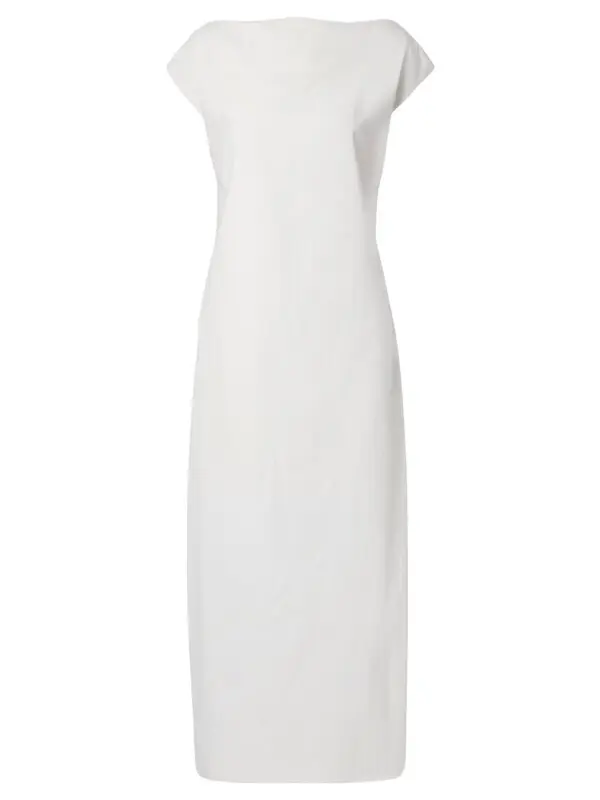Khaite Ayame Backless Midi Dress - White