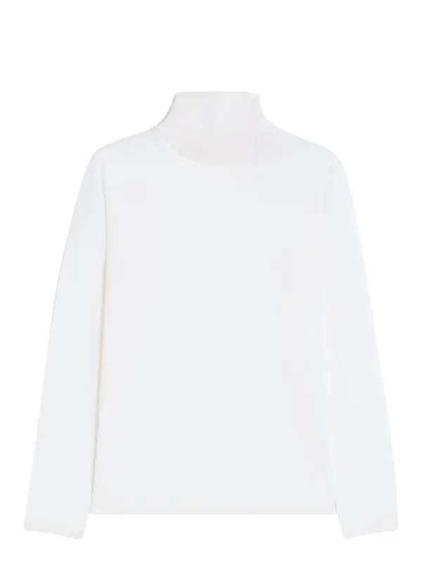 Max Mara Saluto Turtleneck Long-sleeved Jumper - White