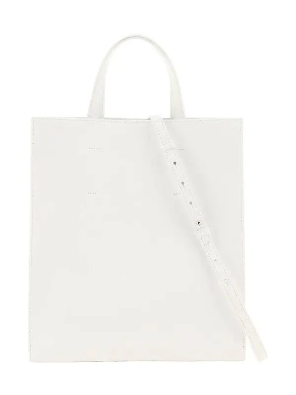 MSGM Double Handle Bag - White