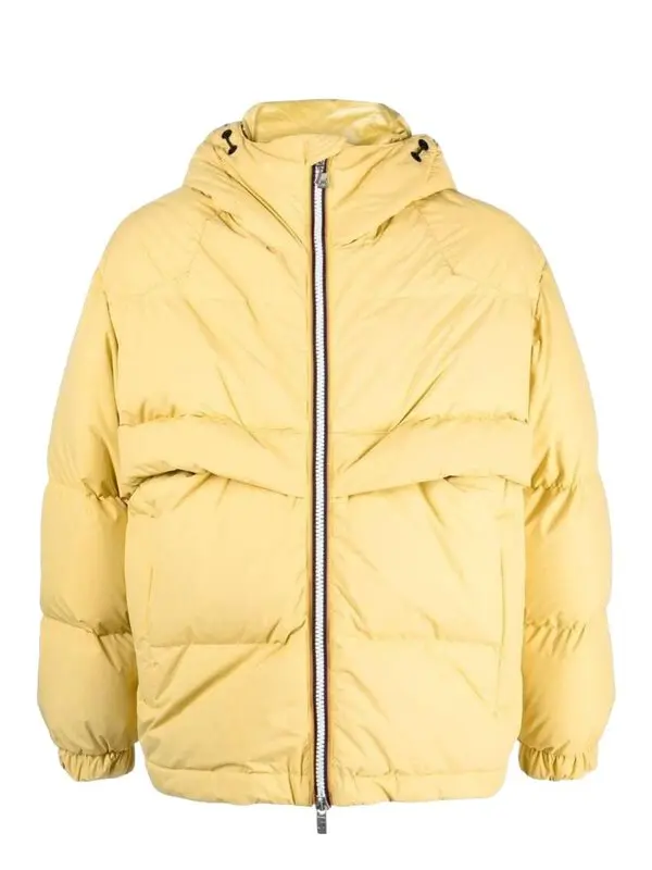 K-WAY Padded Zip-up Hooded Down Jacket - Nude