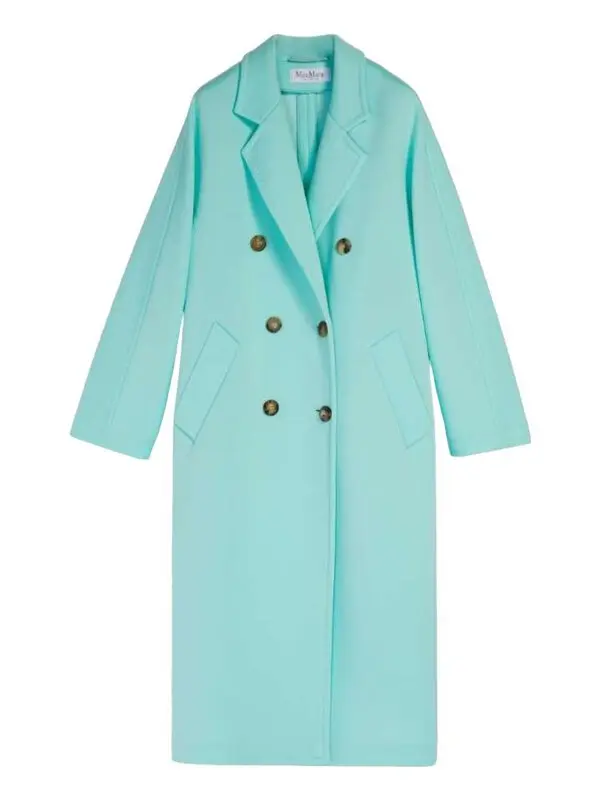 Max Mara Double-breasted Coat - Blue