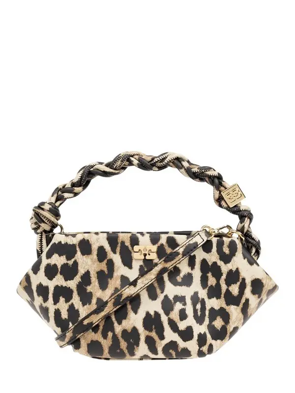 GANNI Leopard Printed Mini Tote Bag - Leopard Color