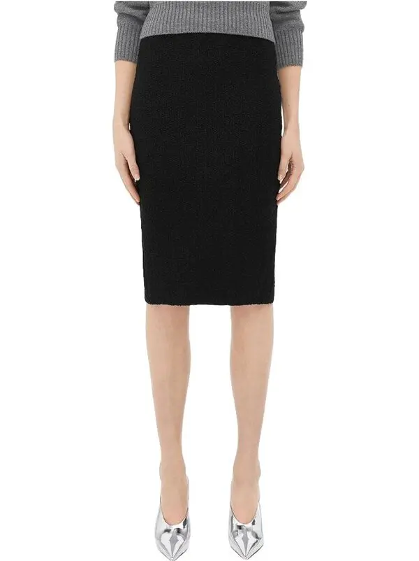 Bottega Veneta High-rise Midi Skirt - Black