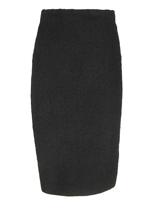 Bottega Veneta High-rise Midi Skirt - Black