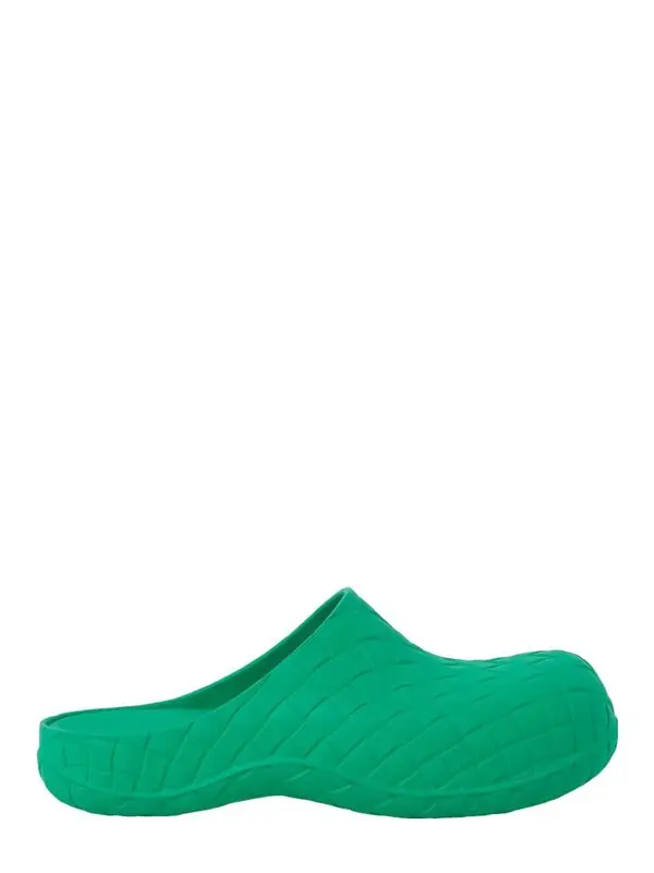 Bottega Veneta Intreccio Round-toe Clogs - Parrot Green