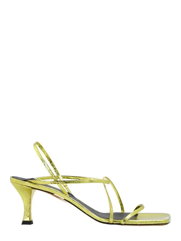 Proenza Schouler Square-toe Strappy Heeled Sandals - Green