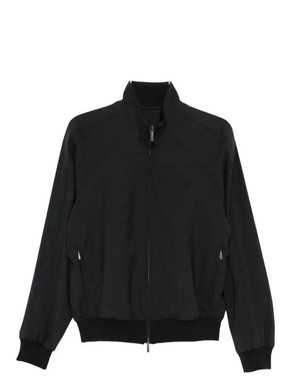 Emporio Armani Zip-up Bomber Jacket - Black