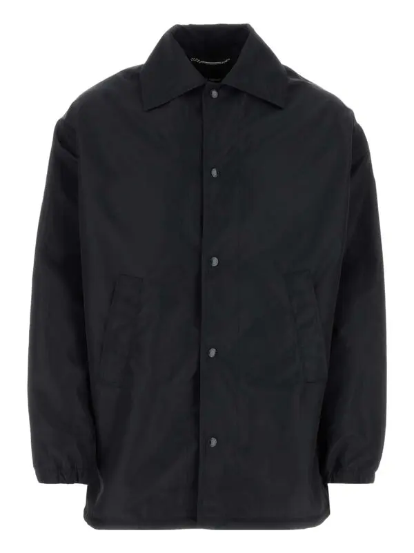 Dolce & Gabbana Logo Plaque Parka - Black