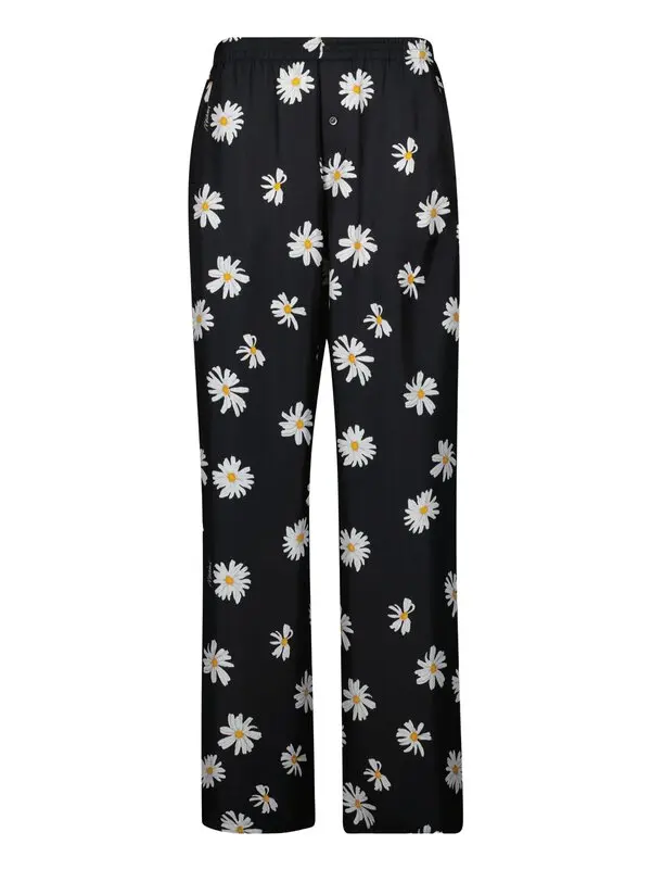 Moschino Floral Print Track Pants - Black