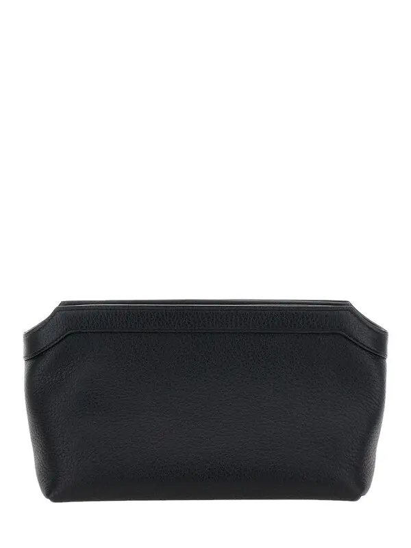 THE ROW Terras Clutch Bag - Black