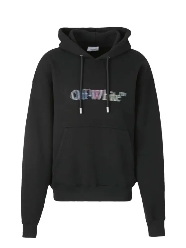 Off-White Logo-print Hoodie - Black