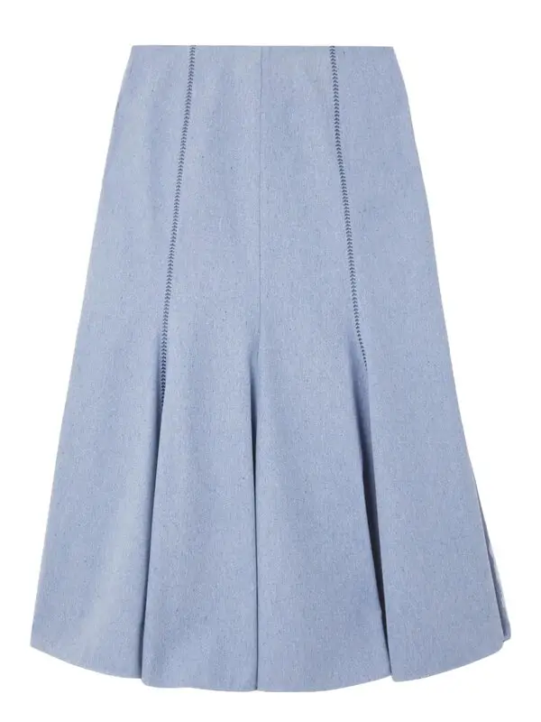 Gabriela Hearst Denim Skirt - Light Blue