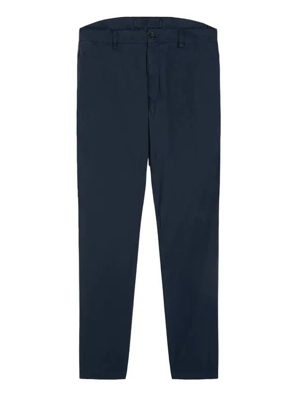 Aspesi Straight-leg Drawstring Chino Trousers - Navy Blue