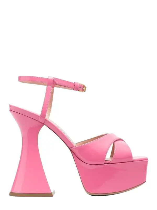 Moschino Crossover Strapped Platform Sandals - Pink